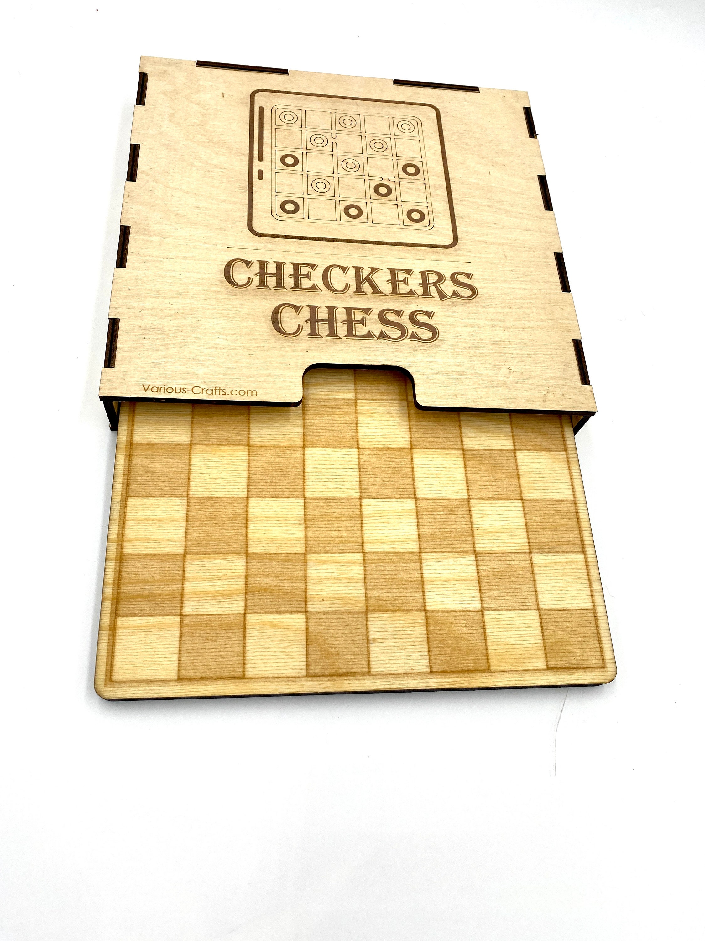 Digital SVG, DXF and Ai Files to Make Combo Chess and Checkers Game ...
