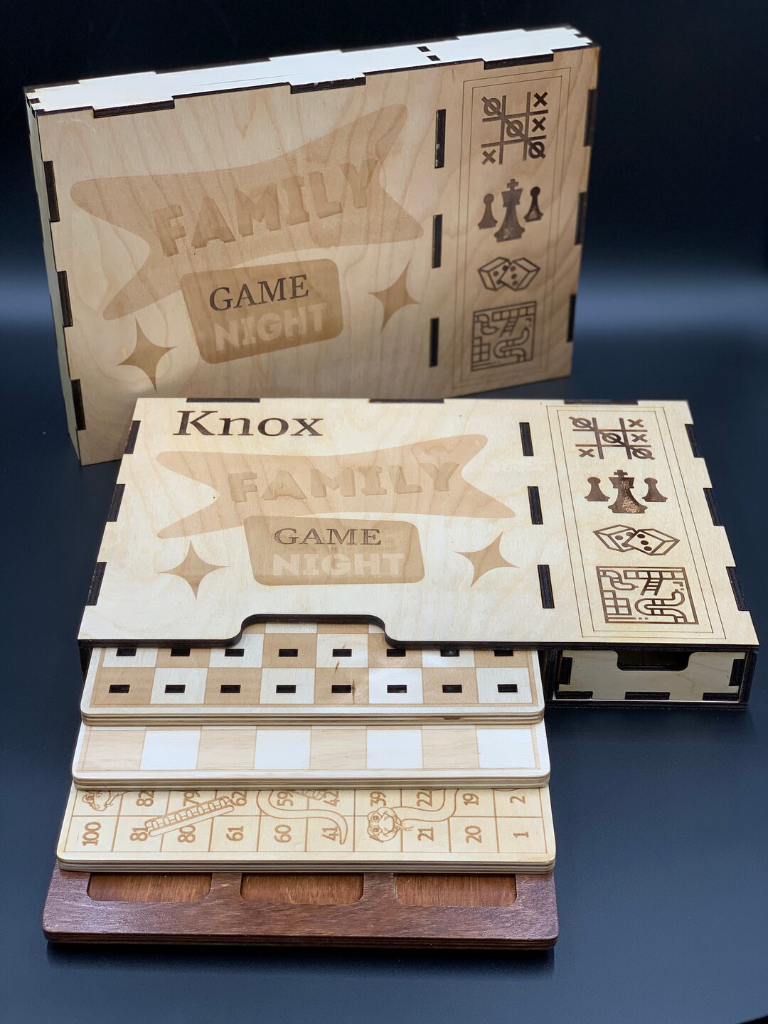 Digital SVG, and Ai Laser Cut Files for Snakes and Ladders, Tic Tac Toe ...