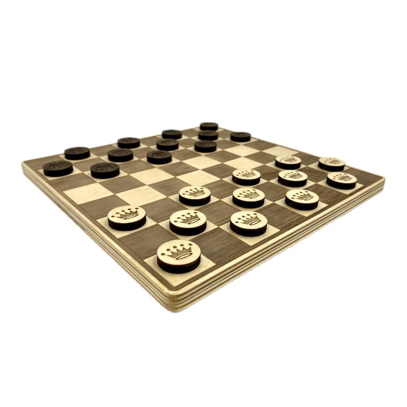 Digital SVG,AI & DXF Files to Make Wooden Replacement Checkers Pieces ...