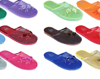 Beemo Women Mens Mesh Shower Slipper Shoe Sandals for Boating, Beach ...