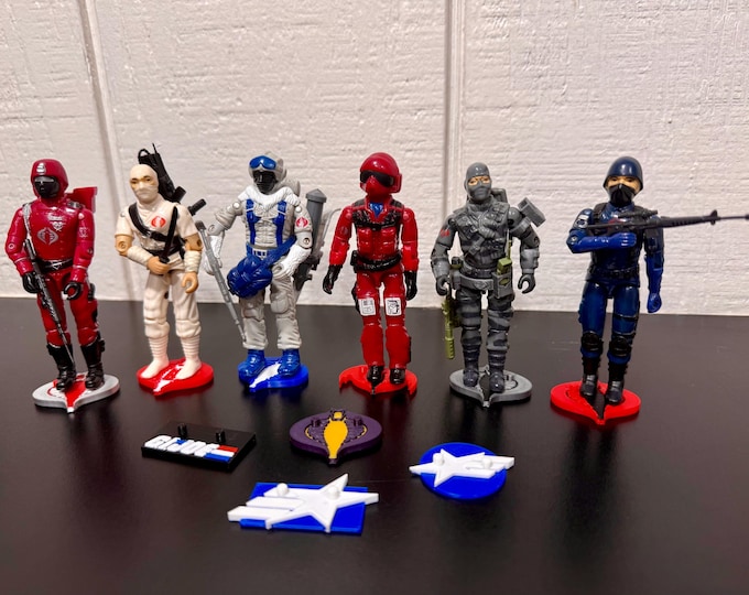 GI Joe Cobra Night Raven Display Stand Also Fits Liberator. Cobra Air ...