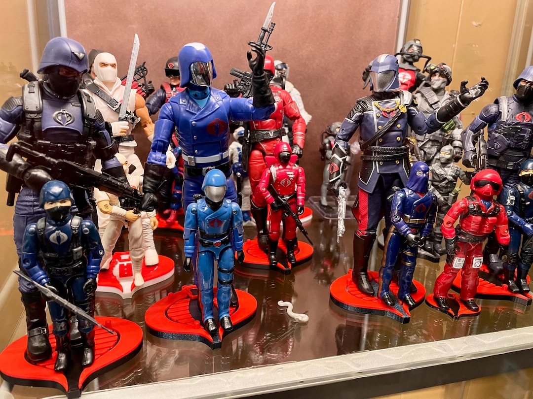 DUAL GI Joe Classifieds/hasbro Cobra Figure Stands - Etsy