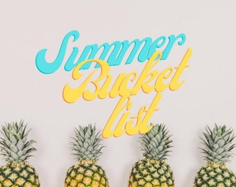 Summer Bucket List Printable, Editable Checklist for Kids Poster, Fun ...