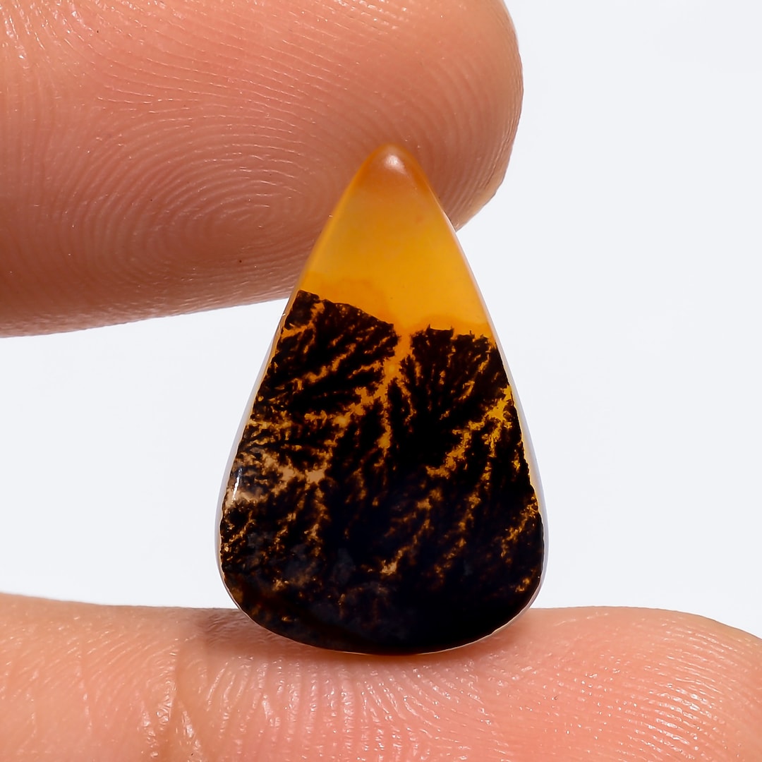 Christmas Gifts Dendritic Scenic Agate Stone Shazar Dendritic Cabochon ...