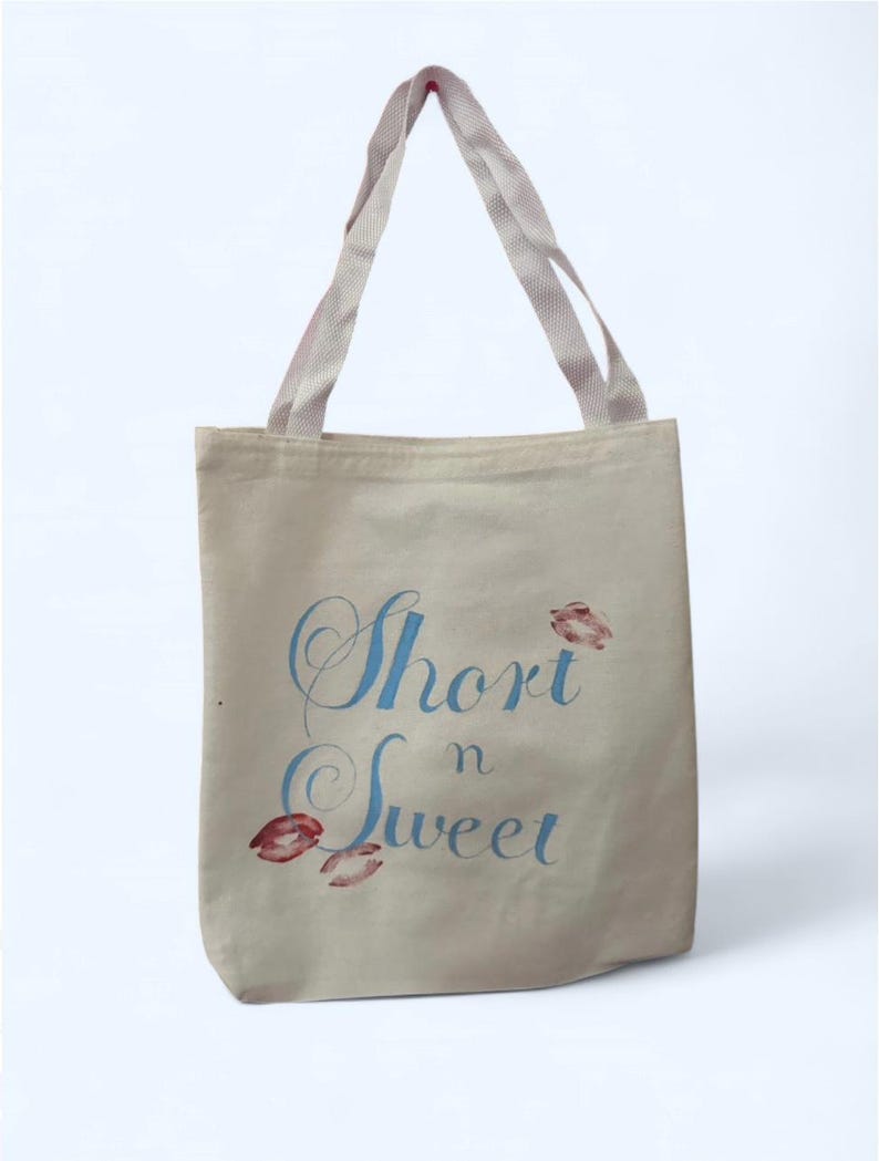 Hand-painted Sabrina Carpenter Tote Bag, Short and Sweet - Etsy