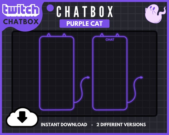 Twitch Chatbox Bundle Purple Cute Aesthetic Spooky - Etsy