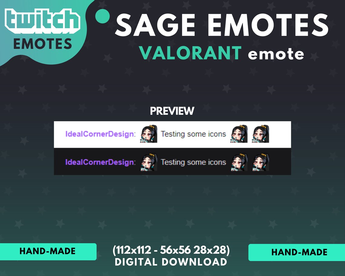 Sage Emote Twitch Emotes Streaming Easy to Set up - Etsy