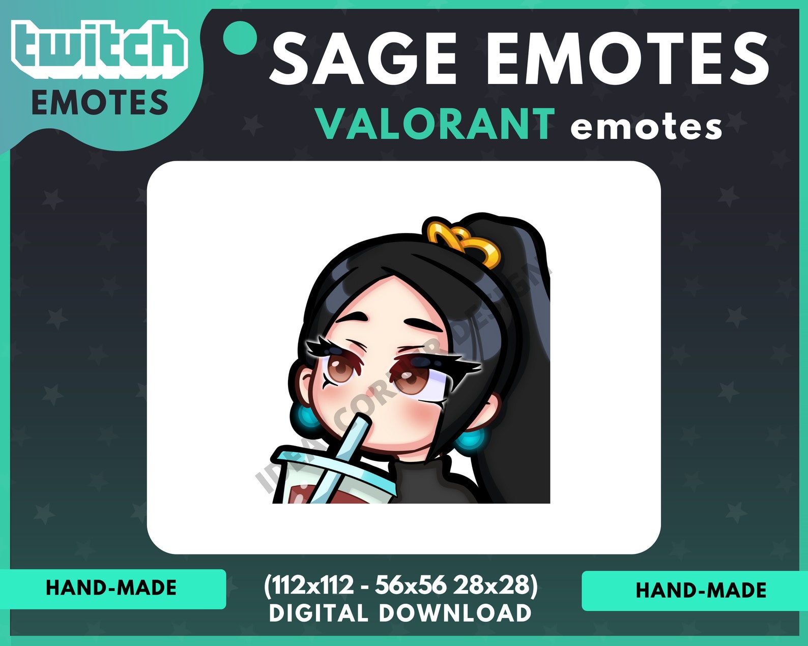 Sage Emote Twitch Emotes Streaming Easy to Set up - Etsy