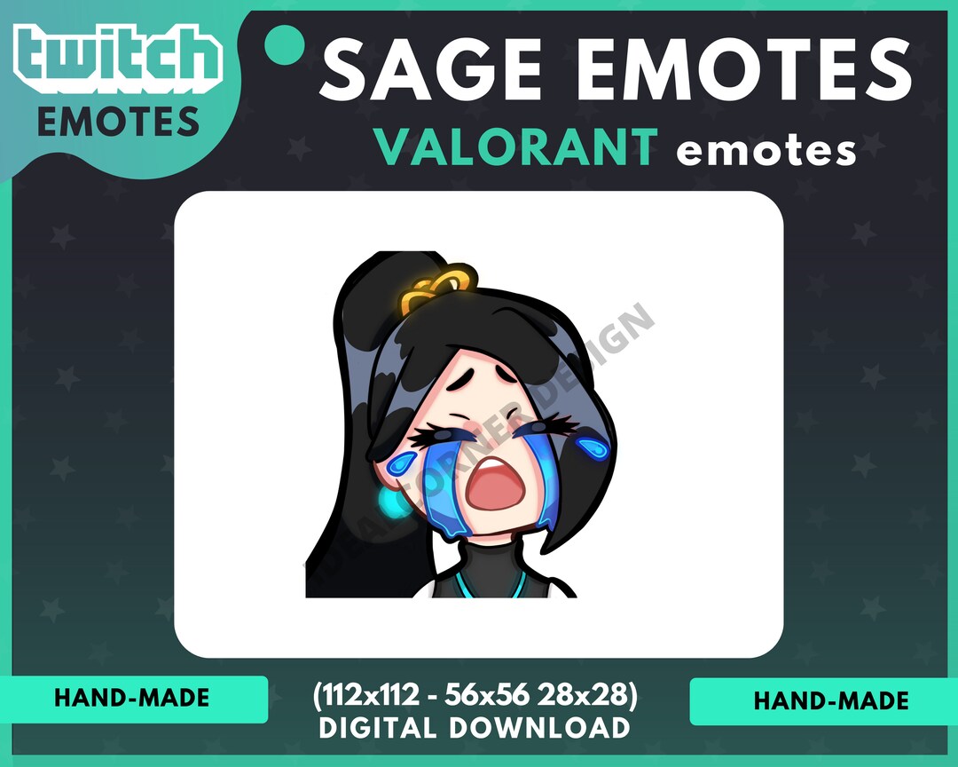 Sage Emote | Twitch Emotes - Streaming - Easy to Set up - Valorant ...