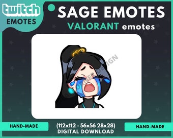 Sage Emote Twitch Emotes Streaming Easy to Set up Valorant Sage Discord ...