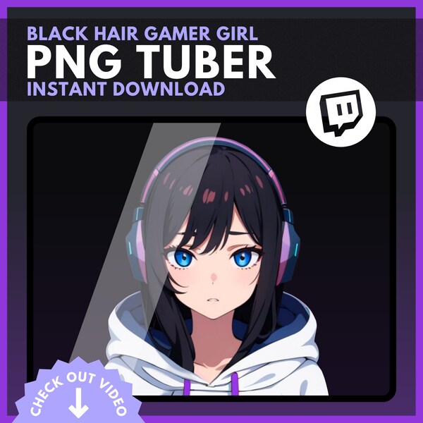 Black Girl Pngtuber - Etsy