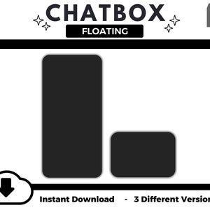 Twitch Chatbox | Black Floating - Etsy