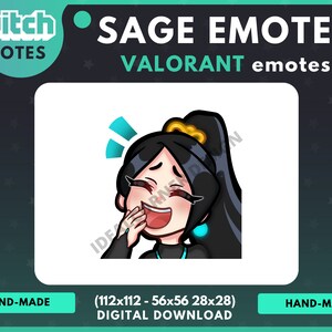 Sage Emote Twitch Emotes Streaming Easy to Set up Valorant Sage Discord ...