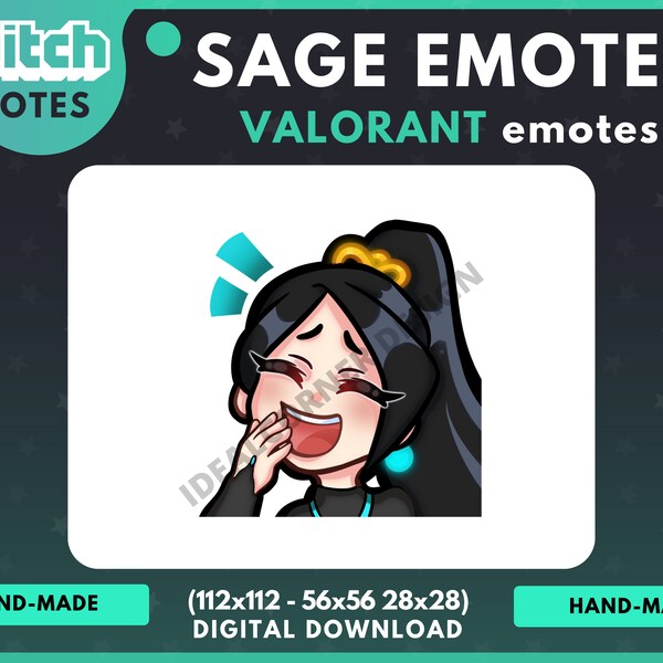 Sage Emote Twitch Emotes Streaming Easy to Set up Valorant Sage Discord ...