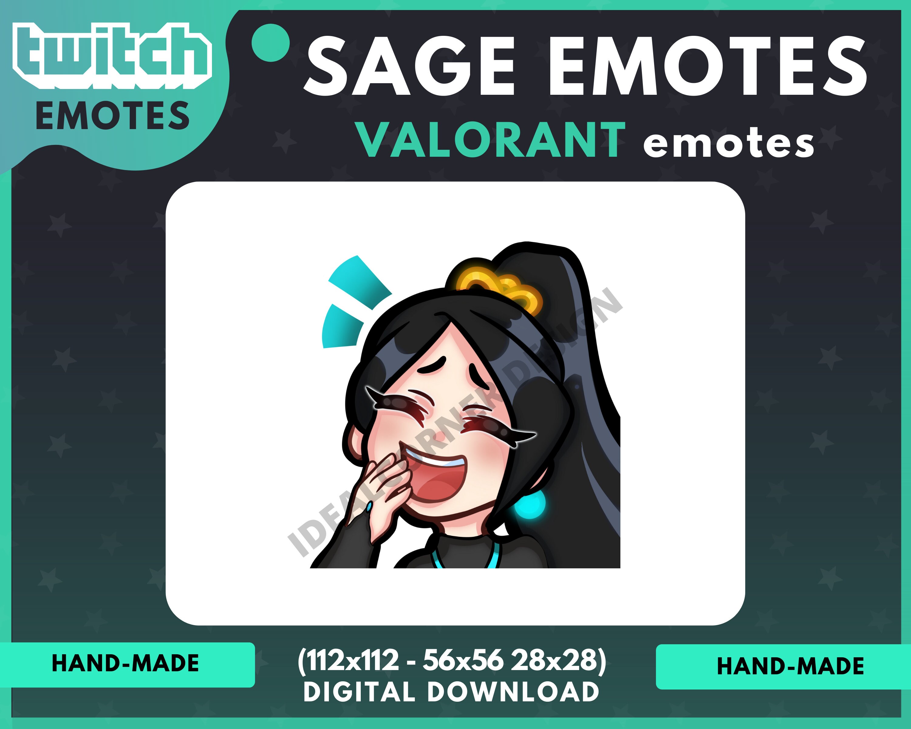 Sage Emote Twitch Emotes Streaming Easy to Set up Valorant Sage Discord ...