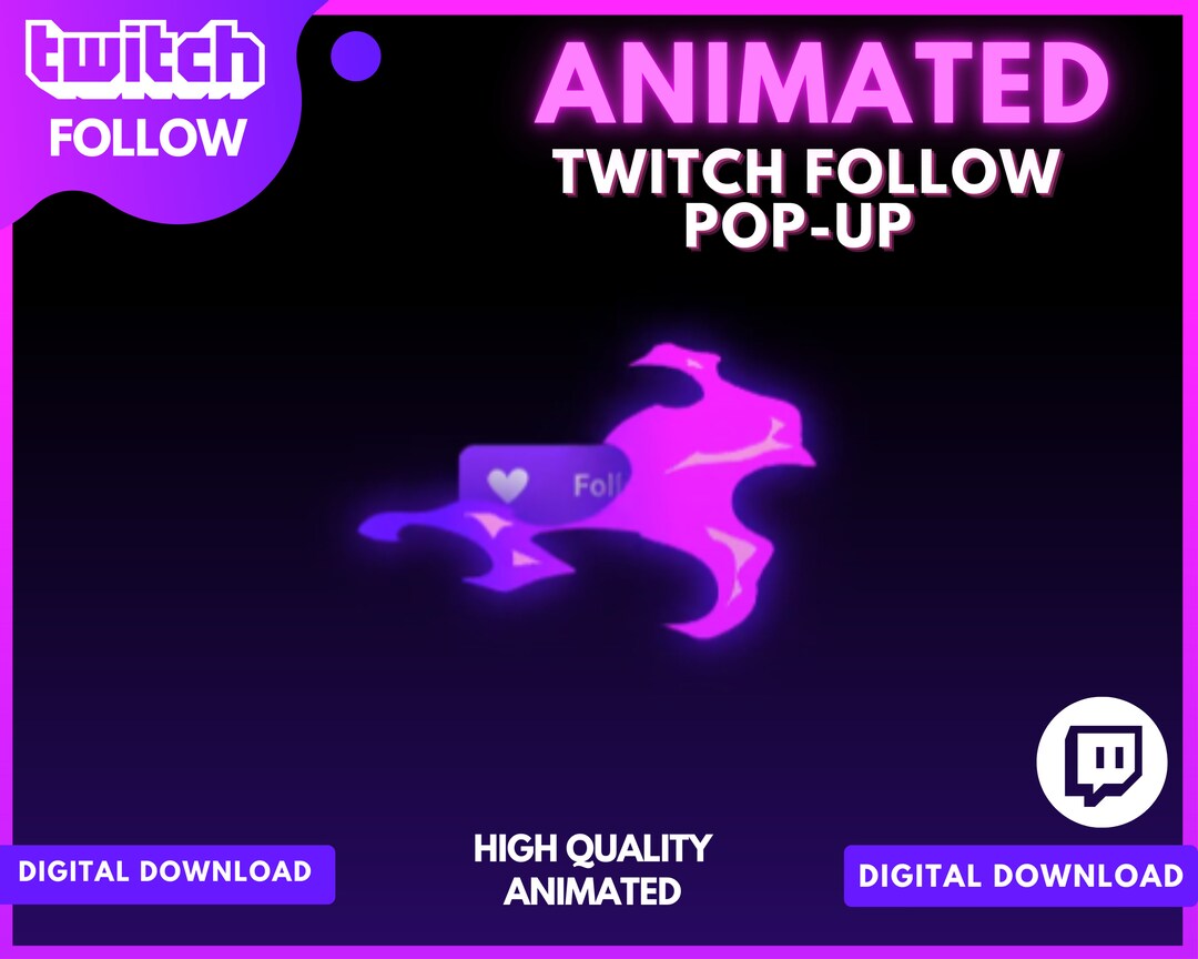 Animated Subscribe Button Purple and Pink Fire Animation - Etsy