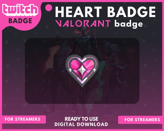 Valorant Heart Rank ONLY Badge Instant Download Cheer Bit - Etsy Israel