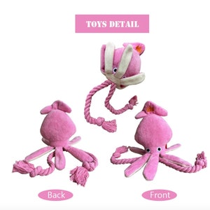 Interactive Chew Squid Dog Toy - Etsy