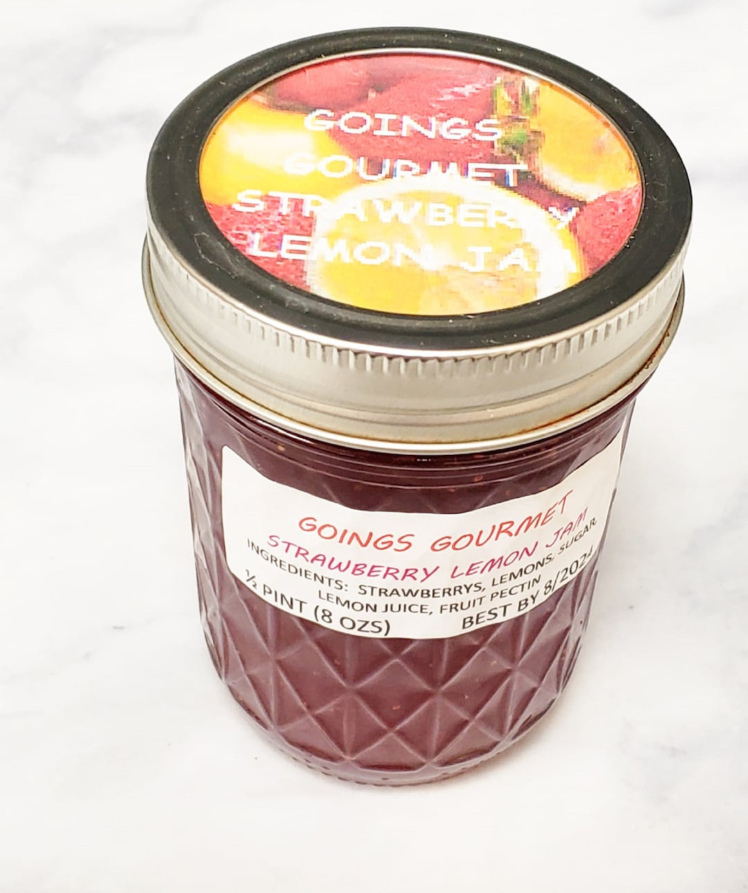 Strawberry Lemon Jam Homemade Goings Gourmet - Etsy
