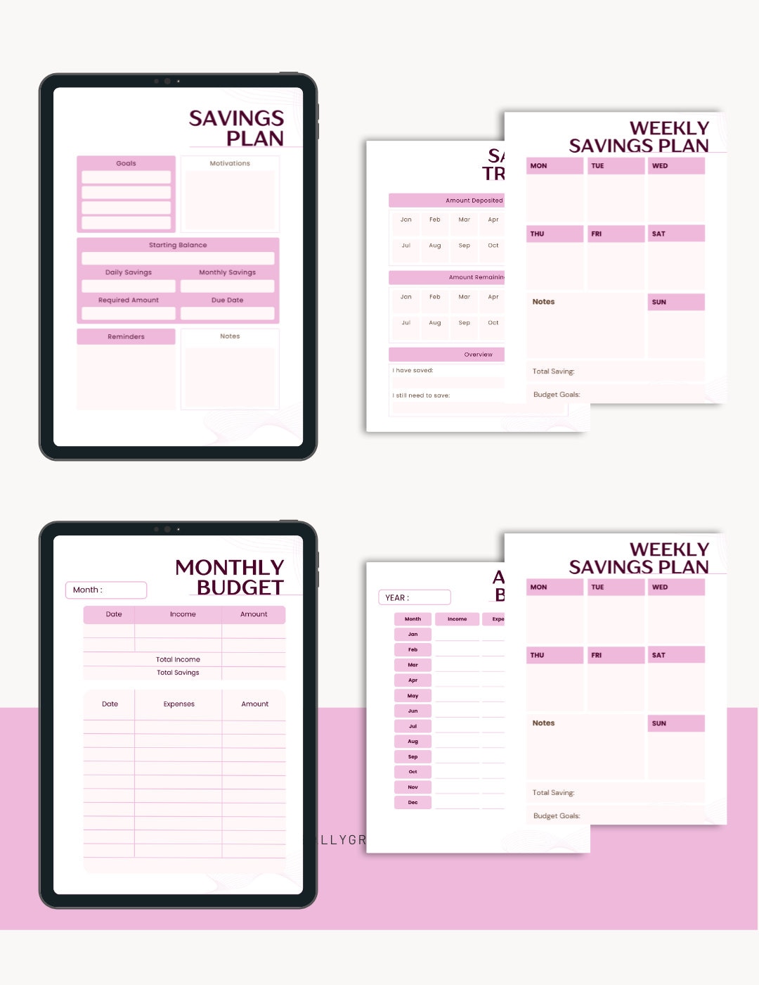 BUDGET PLANNER: Expense Tracker Notebook. Monthly Budgeting Journal ...