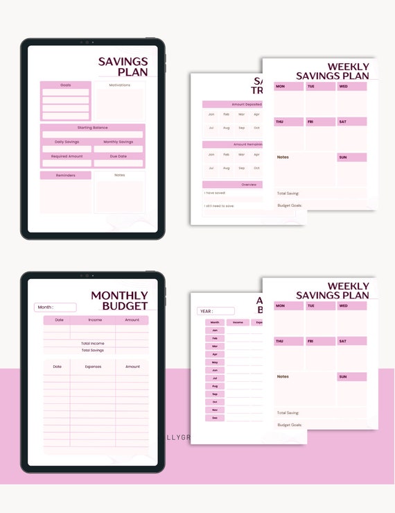 BUDGET PLANNER: Expense Tracker Notebook. Monthly Budgeting | Etsy