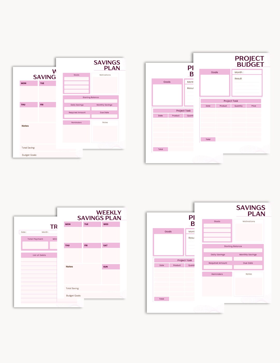 BUDGET PLANNER: Expense Tracker Notebook. Monthly Budgeting Journal ...