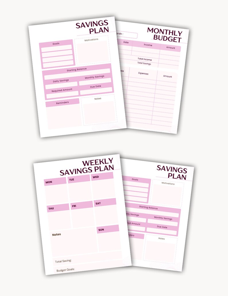 BUDGET PLANNER: Expense Tracker Notebook. Monthly Budgeting Journal ...