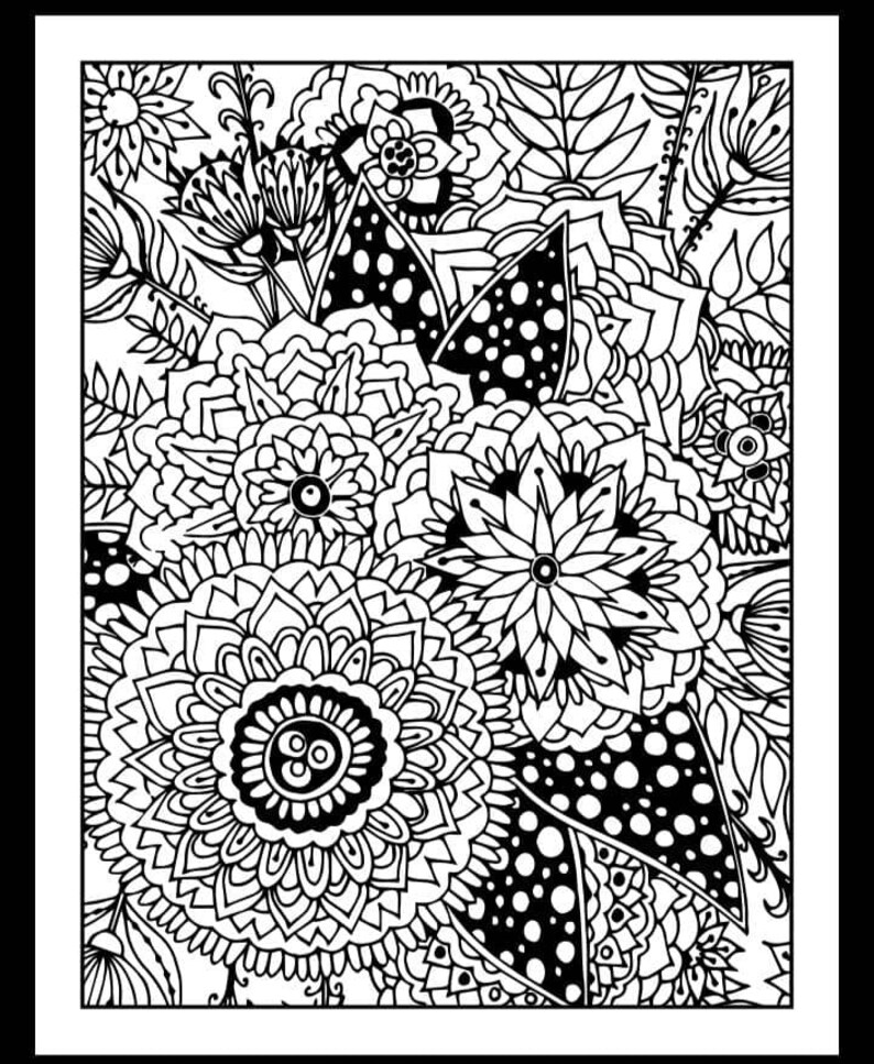 Pretty Floral Coloring Pages Bundle Beautiful Flowers - Etsy