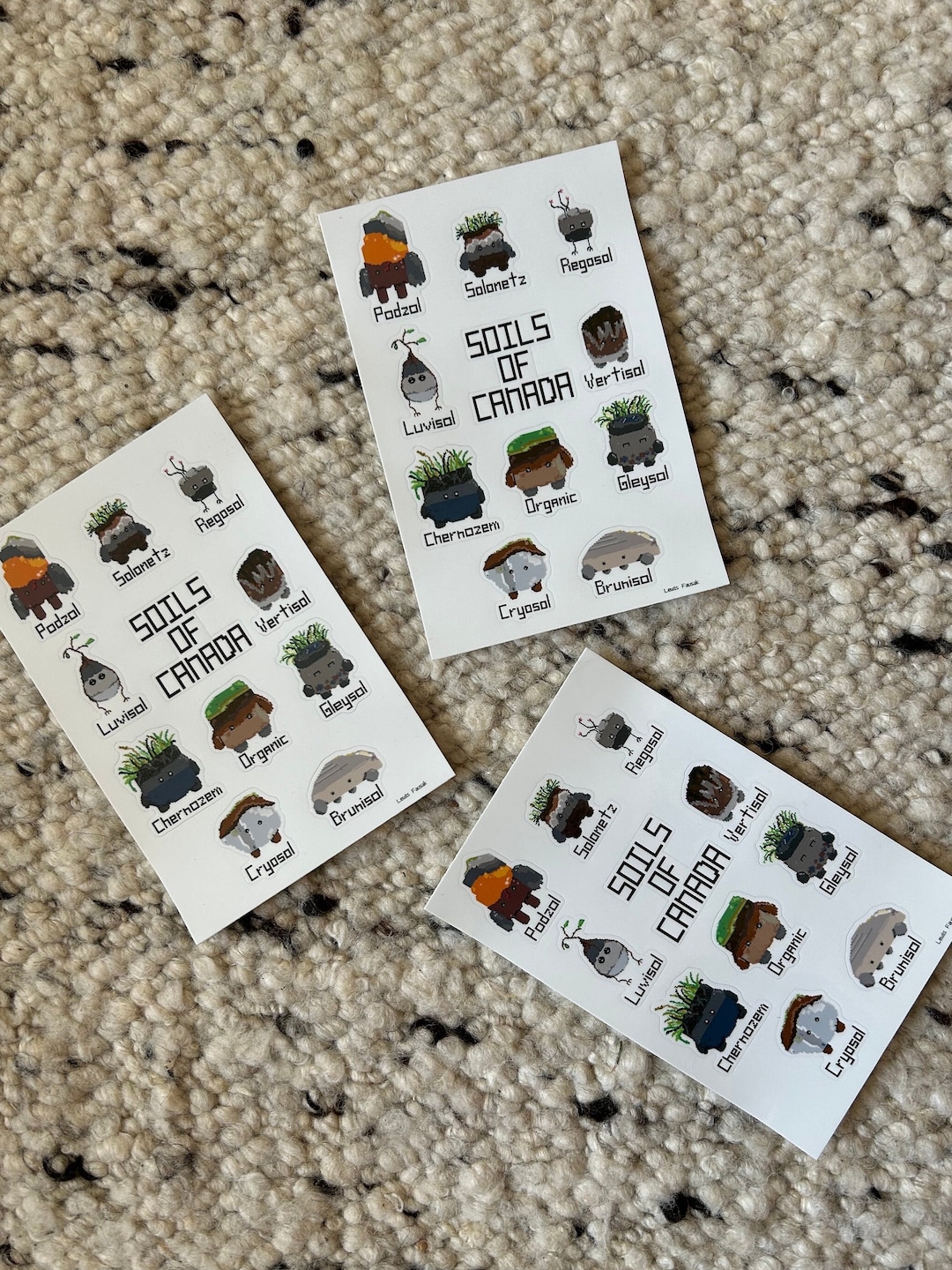 Soils of Canada Sticker Sheet - Etsy
