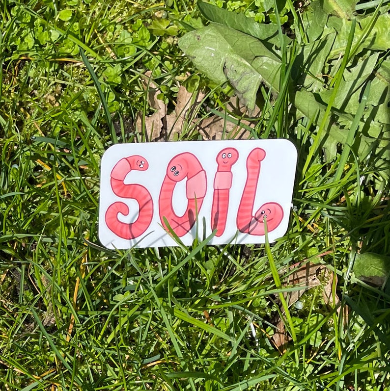 Soil Worms Sticker - Etsy
