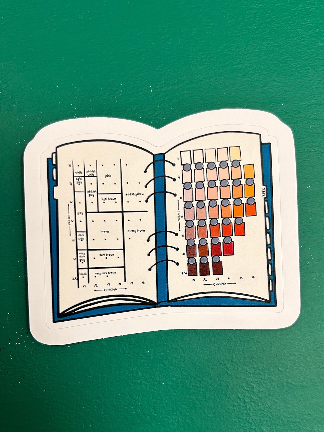 Soil Colours Book Sticker - Etsy