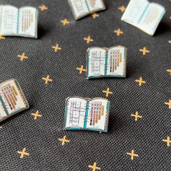 Book Enamel Pin - Etsy