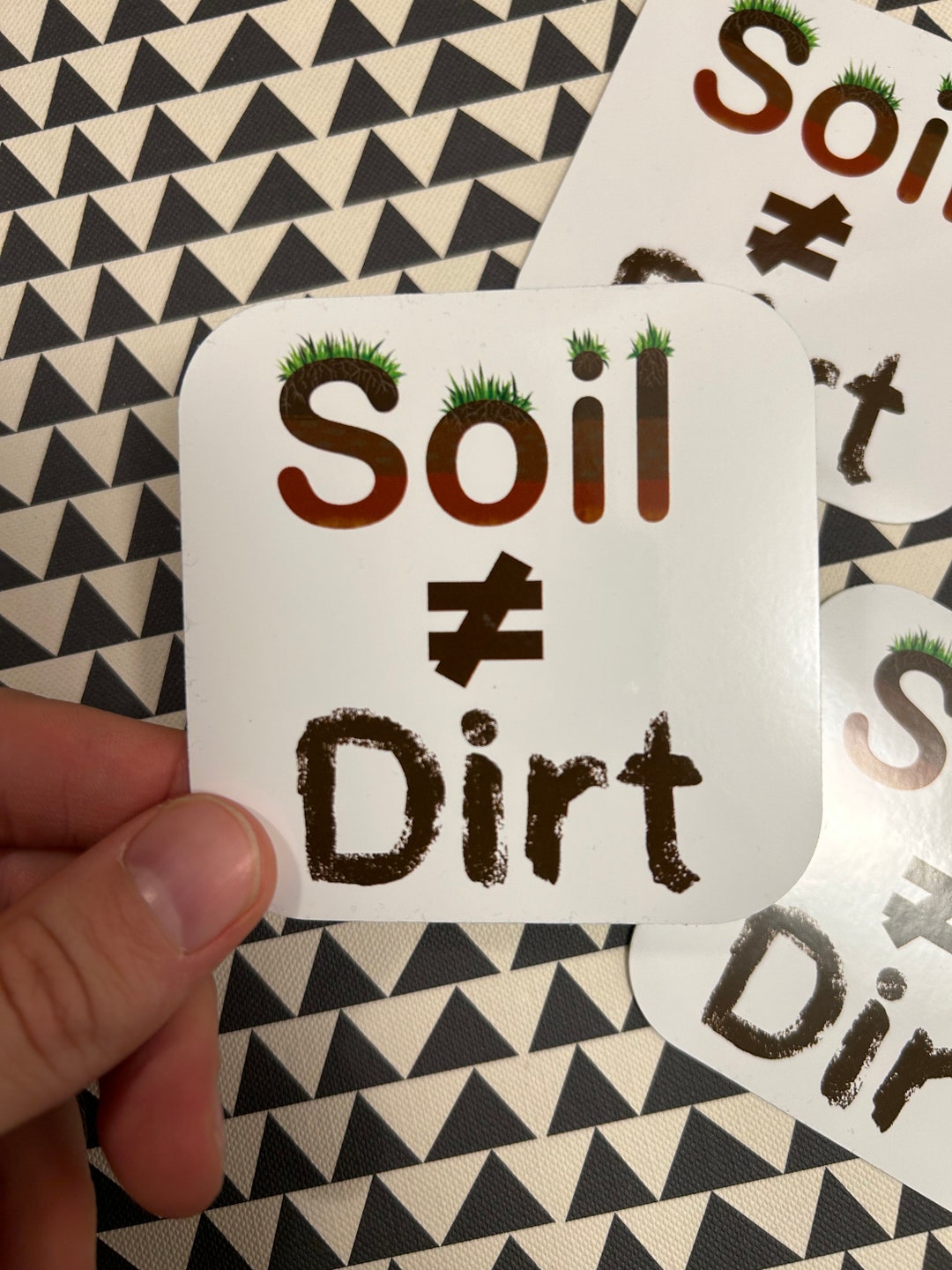 Soil is Not Dirt! Sticker - Etsy
