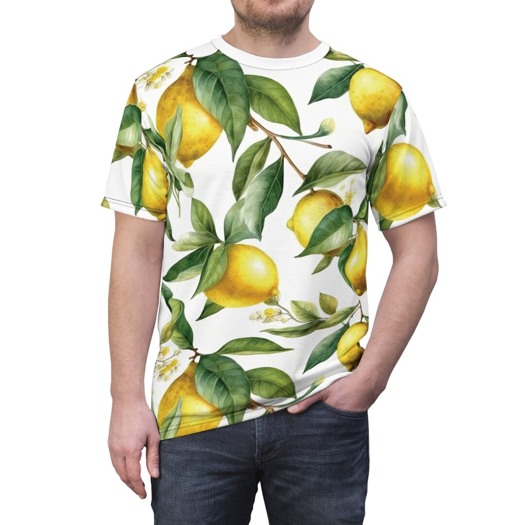 When Life Gives You Lemons Unisex Cut & Sew Tee, All-over Print, Soft ...