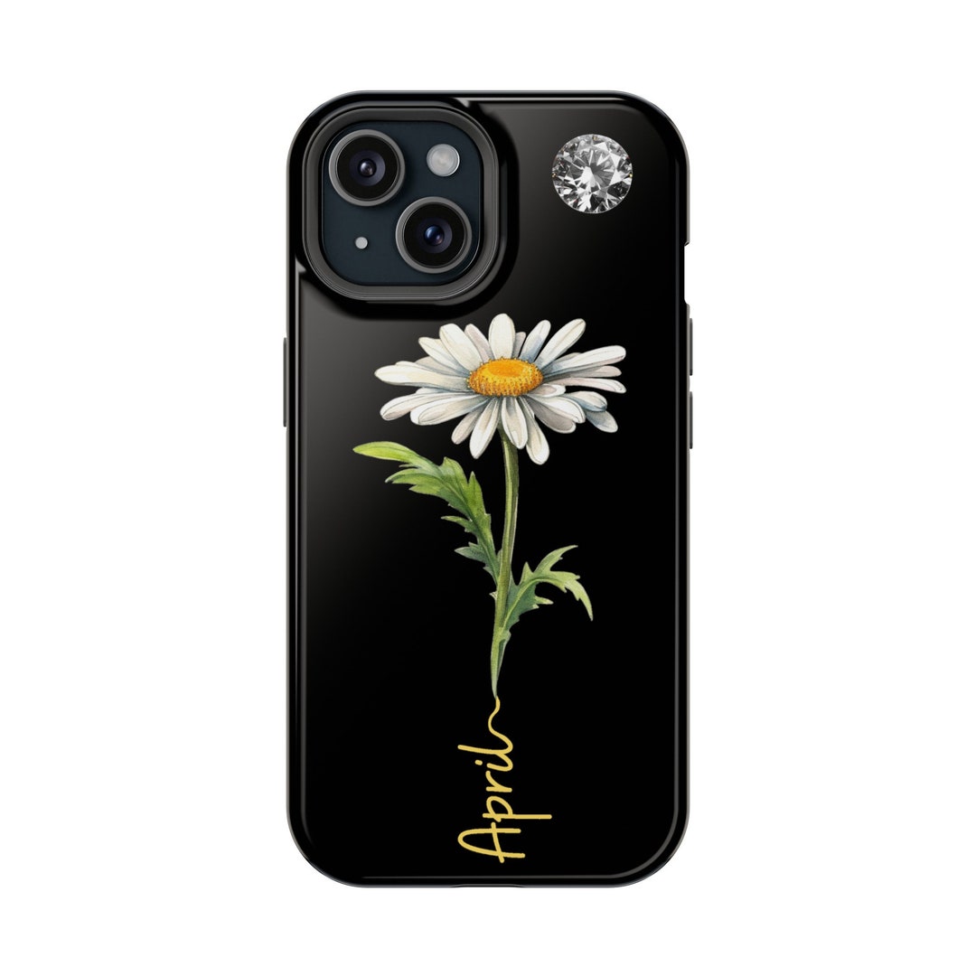 April Birthstone and Birth Flower, Diamond and Daisy, Polycarbonate ...