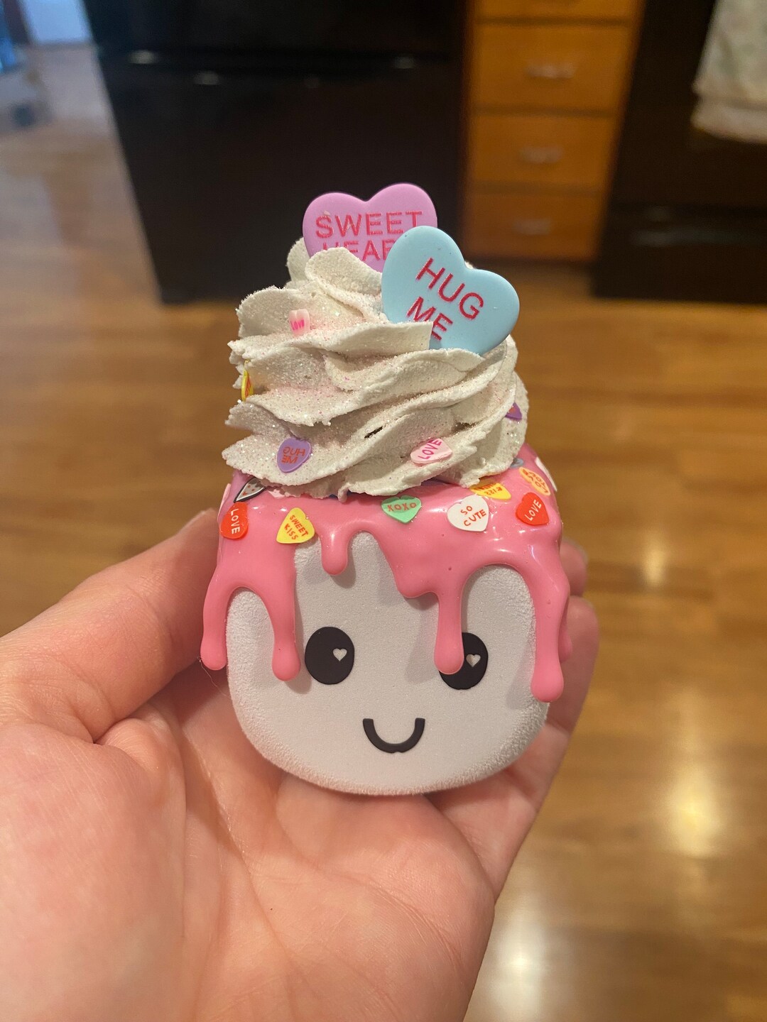 Faux Marshmallow Buddy, Candy Hearts, Valentines Day, Tiered Tray Decor ...