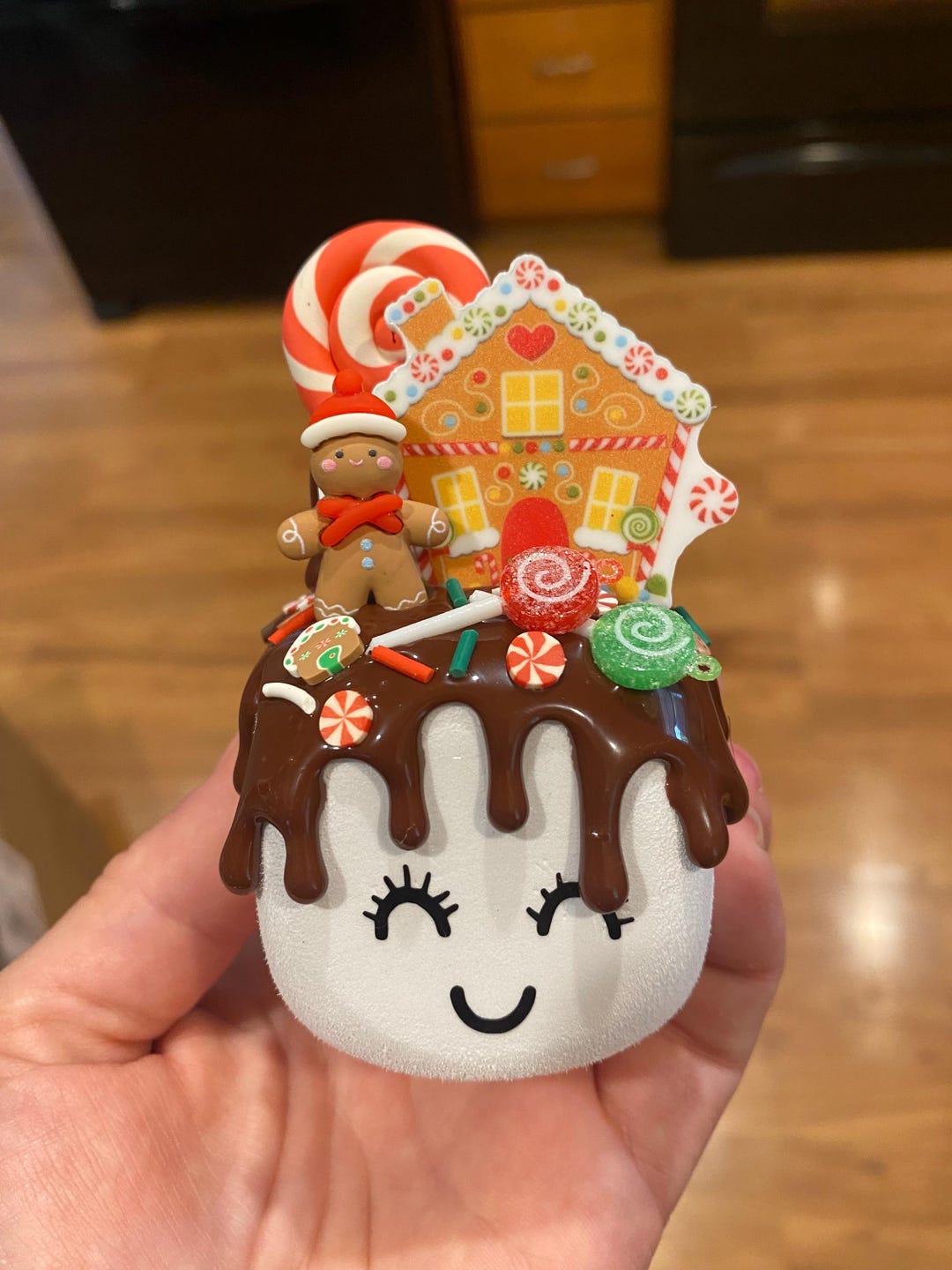 Faux Gingerbread Marshmallow Buddy, Christmas, Bakery, Christmas Tiered ...