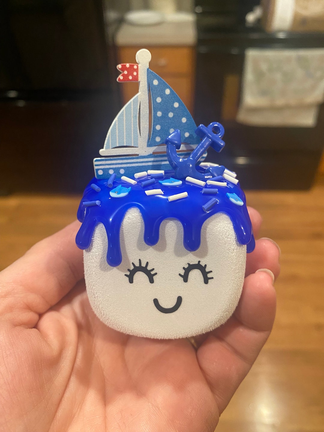 Faux Sailboat Marshmallow Buddy, Anchors Away, Tiered Tray Decor, Fake ...