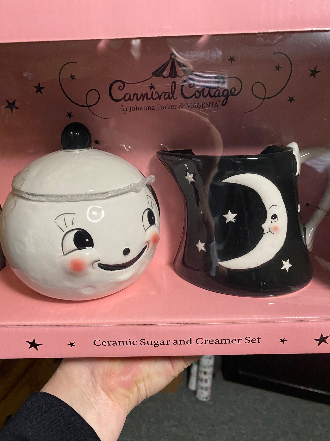 Johanna Parker Laughing Luna Cream And Sugar Set Etsy