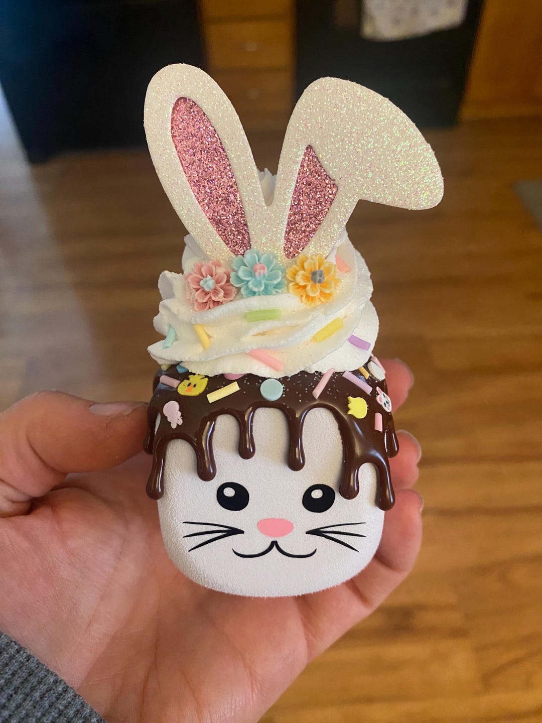 Faux Marshmallow Buddy, Easter, Easter Bunny, Tiered Tray Decor, Faux ...