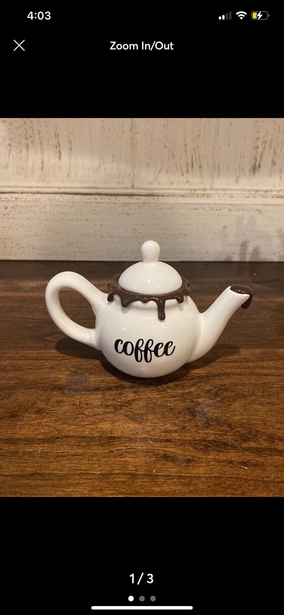 Faux Coffee Teapot, Coffee, Tiered Tray Decor, Fake Bake, Faux Drink ...