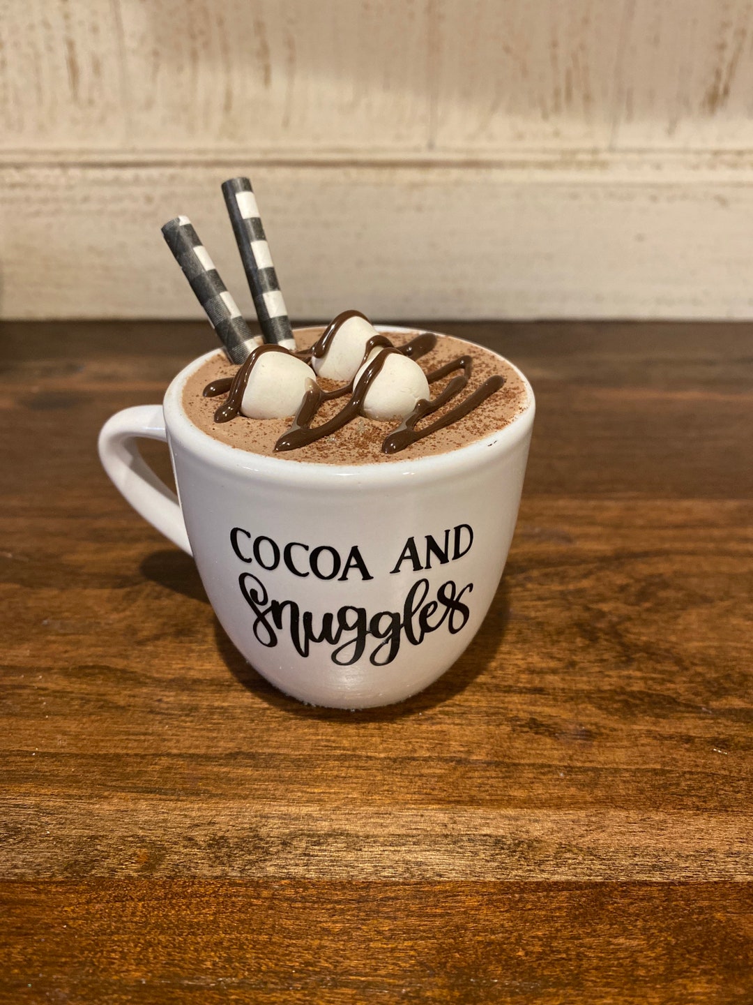 Fake Hot Cocoa Mini Mug, Tiered Tray Decor, Fake Bake, Faux Drink, Faux ...