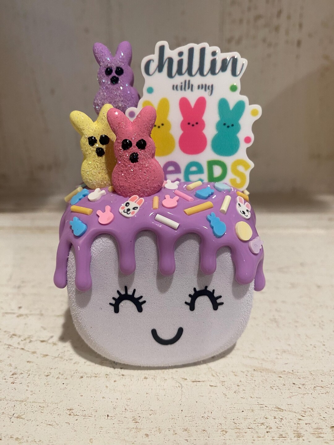 Faux Peep Marshmallow Buddy, Easter, Chillin With My Peeps, Easter ...