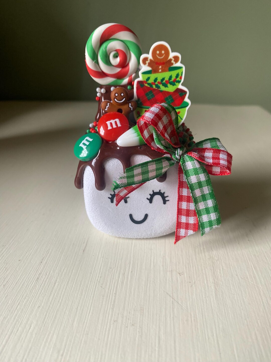 Faux Gingerbread Marshmallow Buddy, Christmas, Gingerbread , Tiered ...