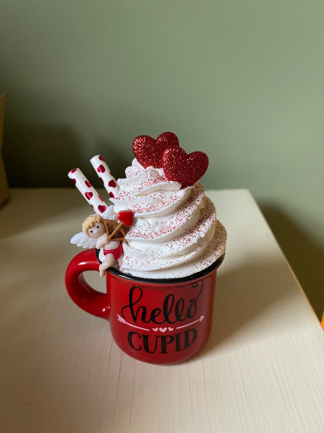 Fake Valentine's Cupid Mini Mug, Valentines Day, Valentines Tiered Tray ...