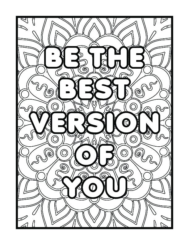 Inspirational Coloring Page - Etsy