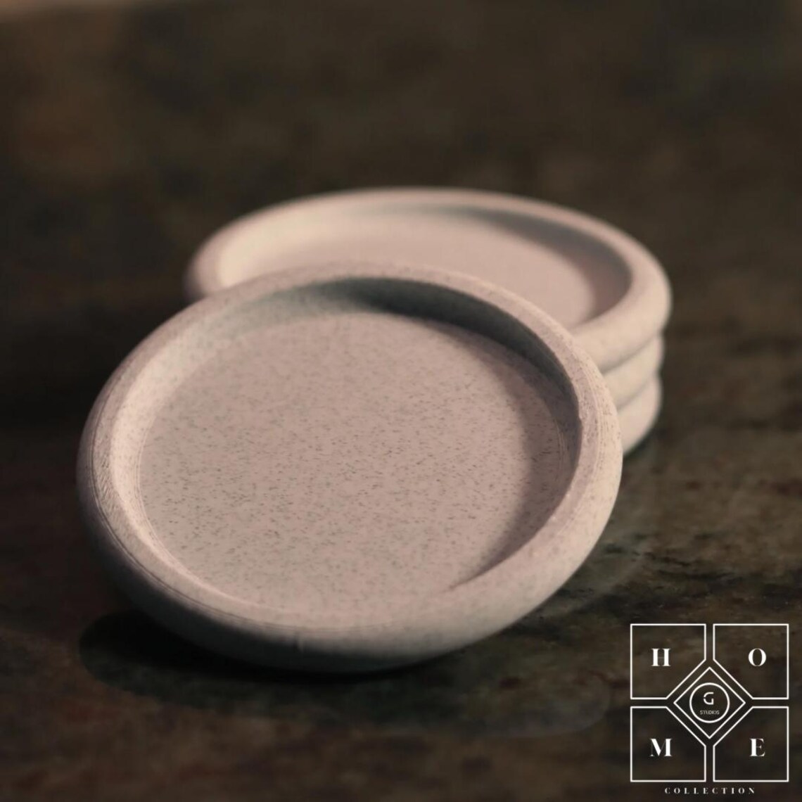 3D Printed Coaster Set – Set of 4 Drink Coasters - Etsy