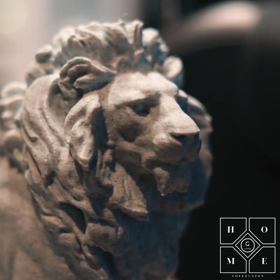 3D Printed Lion Desk Sculpture – Modern Home and Office Décor - Etsy