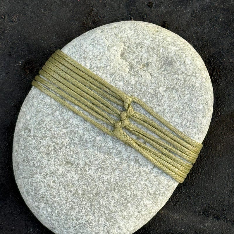 Leather Wrapped Rock - Etsy