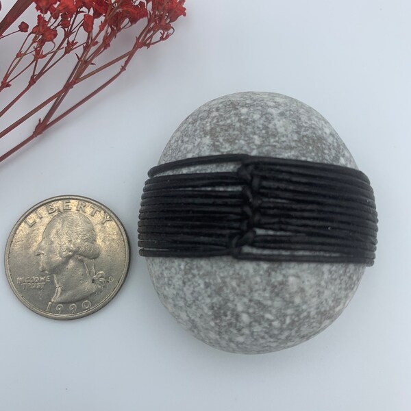 Leather Wrapped Rock - Etsy